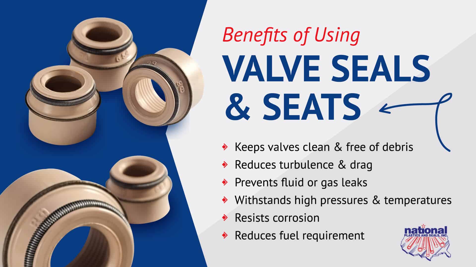 Valve Seals Seats National Plastics And Seals Inc 